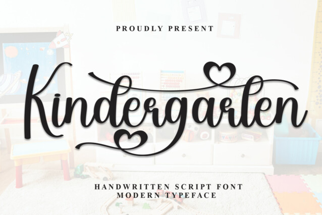 Kindergarten Calligraphy Font - Befonts
