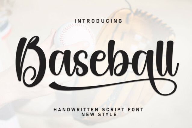 Baseball Calligraphy Font - Download Free Font