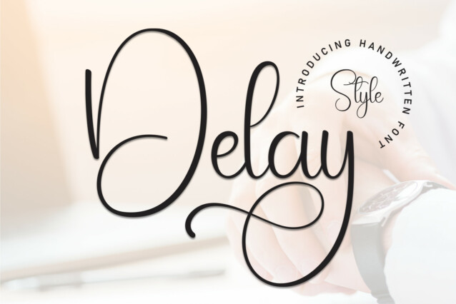 Delay Calligraphy Font - Befonts