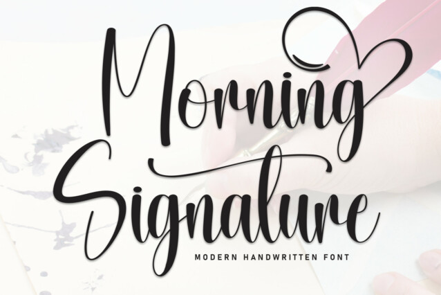 Morning Signature Script Font - Download Free Font