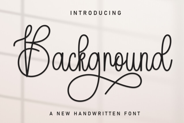 Background Script Font - Download Free Font