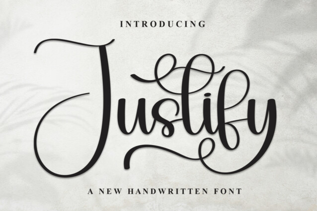 Justify Calligraphy Font - Download Free Font