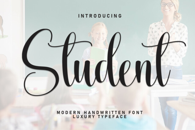 Student Script Font - Download Free Font