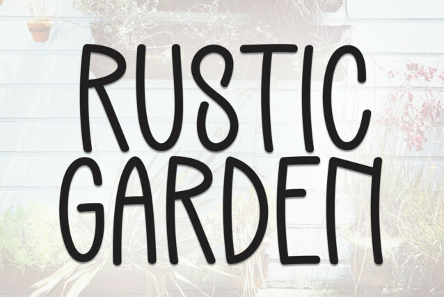 Rustic Garden Display Font - Download Free Font
