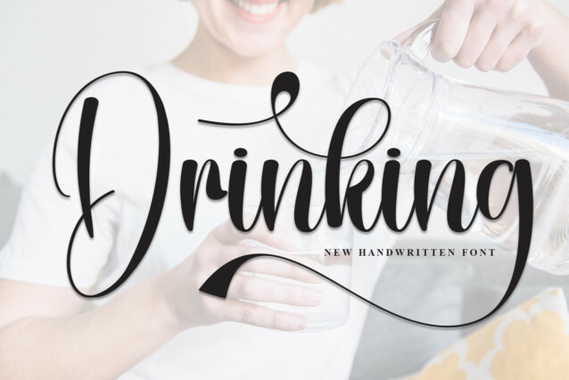 Drinking Calligraphy Font - Download Free Font