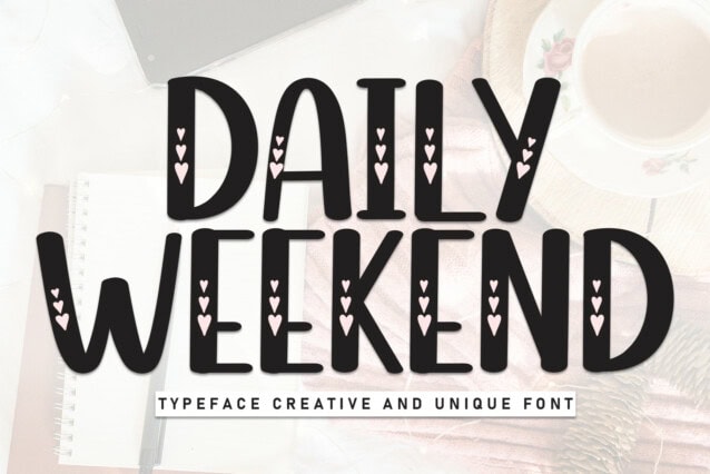 Daily Weekend Display Font - Download Free Font