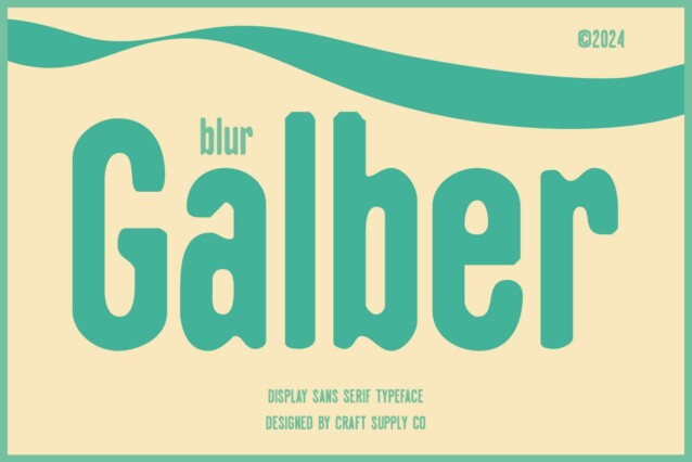 Galber Blur Font - Download Free Font
