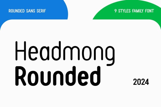 Headmong Rounded Font Family - Download Free Font