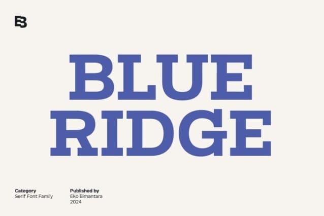 Blue Ridge Font - Befonts