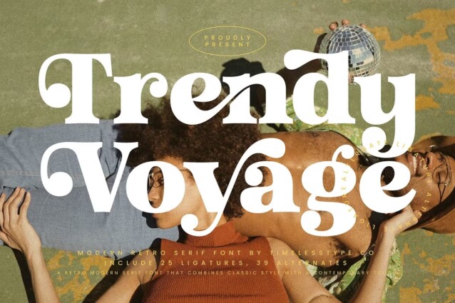 Trendy Voyage Font - Befonts