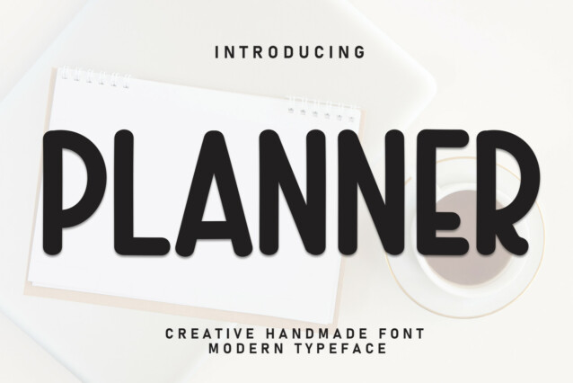 Planner Display Font - Befonts