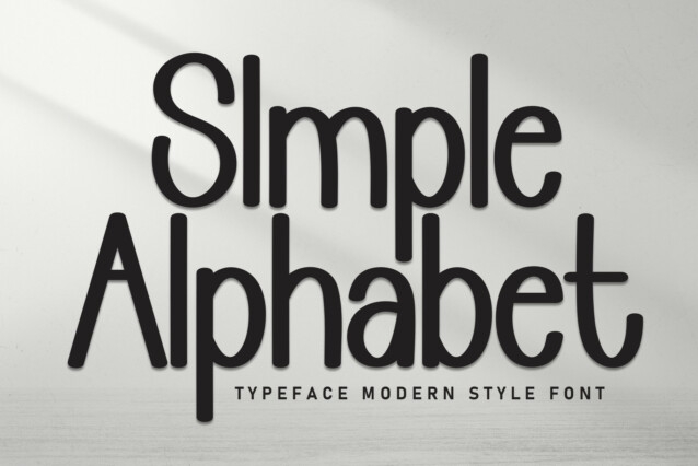 Simple Alphabet Display Font - Download Free Font