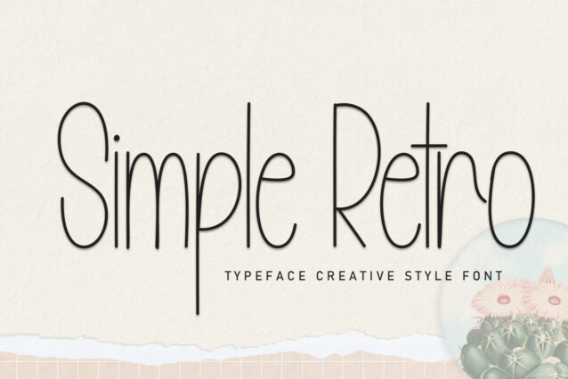 Simple Retro Display Font - Download Free Font