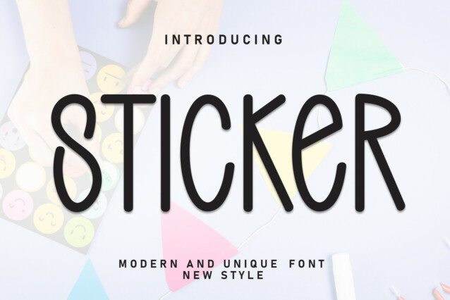 Sticker Display Font - Download Free Font