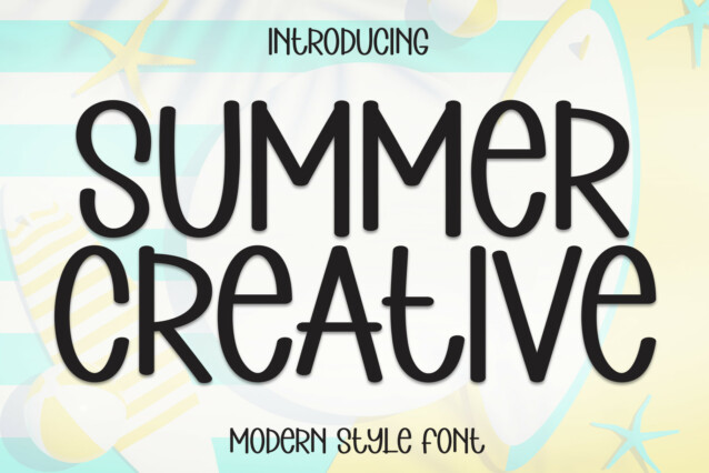 Summer Creative Display Font - Befonts