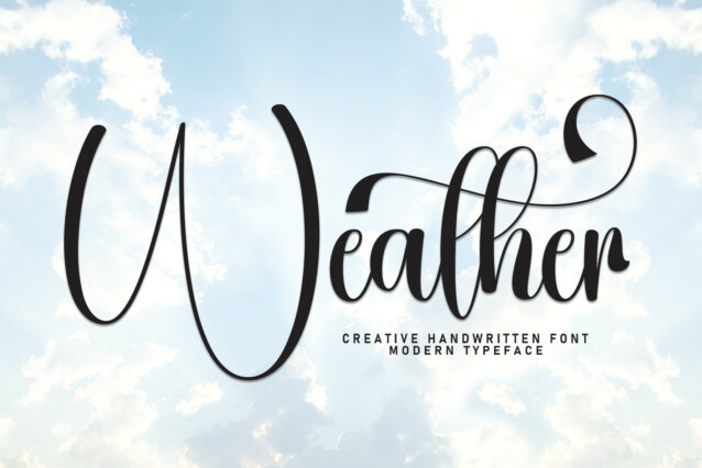Weather Calligraphy Font - Download Free Font