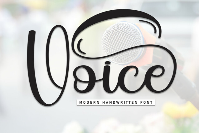 Voice Calligraphy Font - Download Free Font