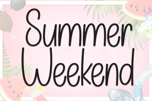 Summer Weekend Display Font - Download Free Font