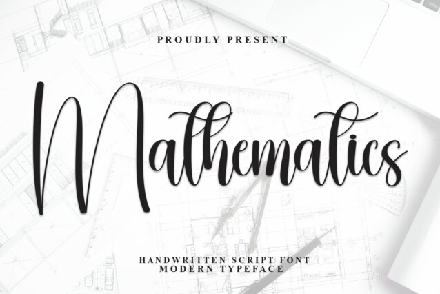 Mathematics Calligraphy Font - Download Free Font