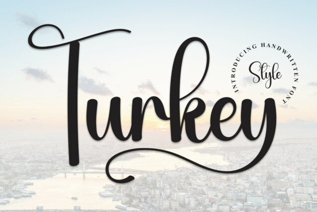 Turkey Script Font - Befonts
