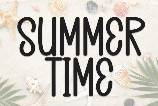 Summer Time Display Font - Befonts