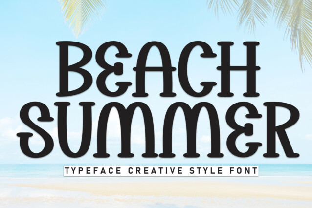 Beach Summer Display Font - Download Free Font