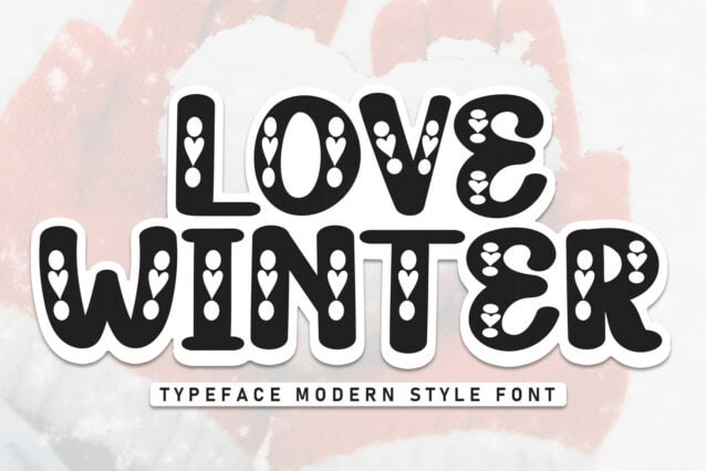 Love Winter Display Font - Download Free Font