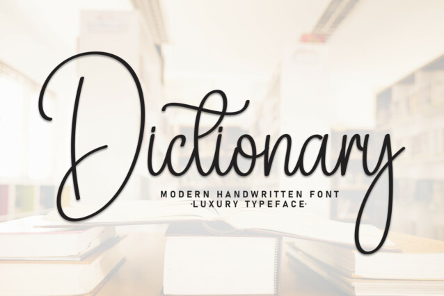 Dictionary Calligraphy Font - Download Free Font