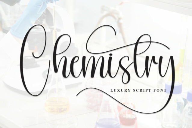 Chemistry Calligraphy Font - Befonts