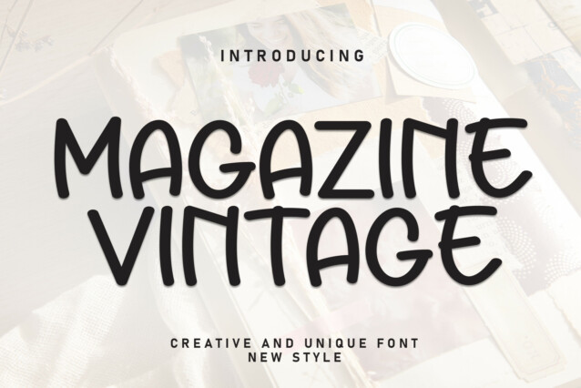 Magazine Vintage Display Font - Download Free Font