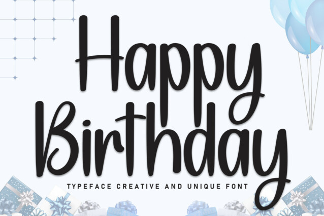 Happy Birthday Display Font - Download Free Font