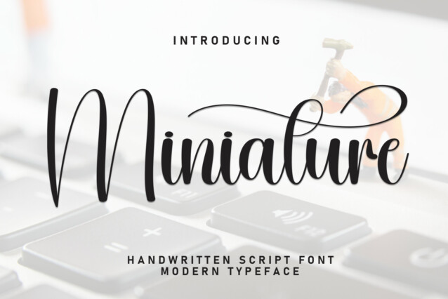 Miniature Calligraphy Font - Befonts