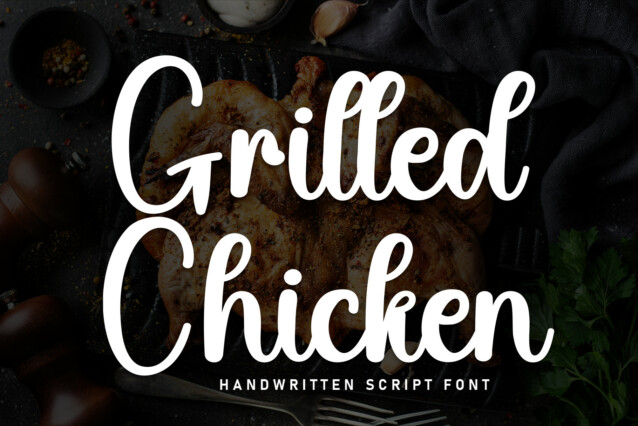 Grilled Chicken Script Font - Befonts