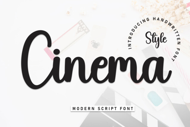 Cinema Script Font - Befonts
