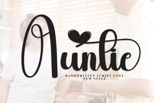 Auntie Calligraphy Font - Download Free Font