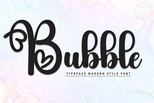 Bubble Script Font - Befonts