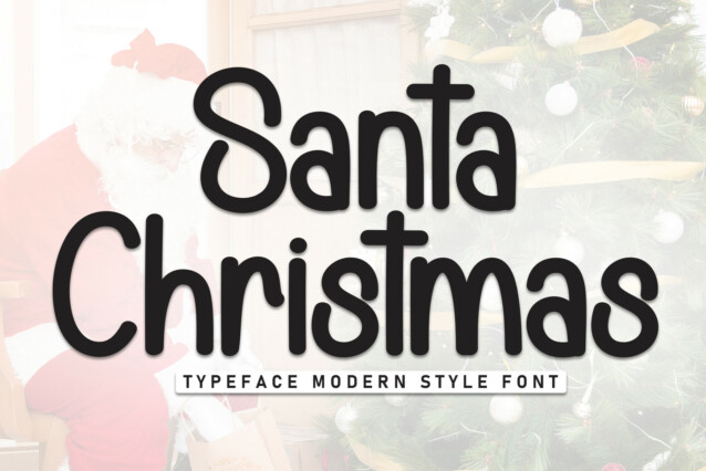 Santa Christmas Display Font - Befonts