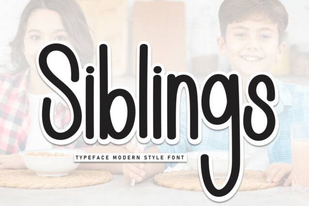 Siblings Display Font - Befonts