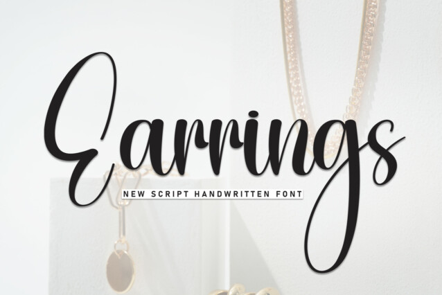 Earrings Script Font - Befonts