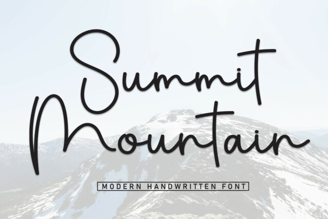Summit Mountain Script Font - Download Free Font