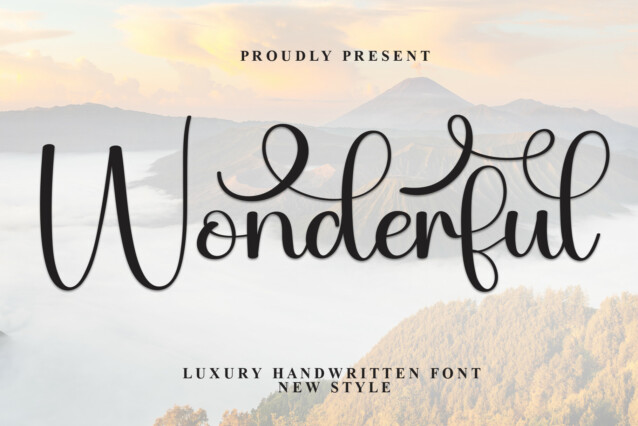 Wonderful Calligraphy Font - Befonts