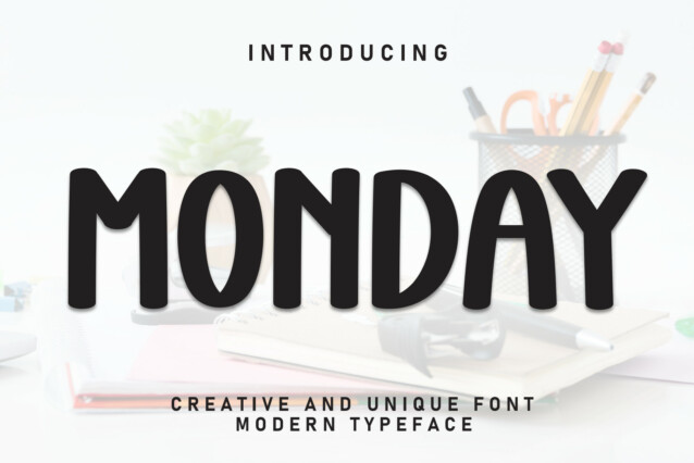 Monday Display Font - Download Free Font