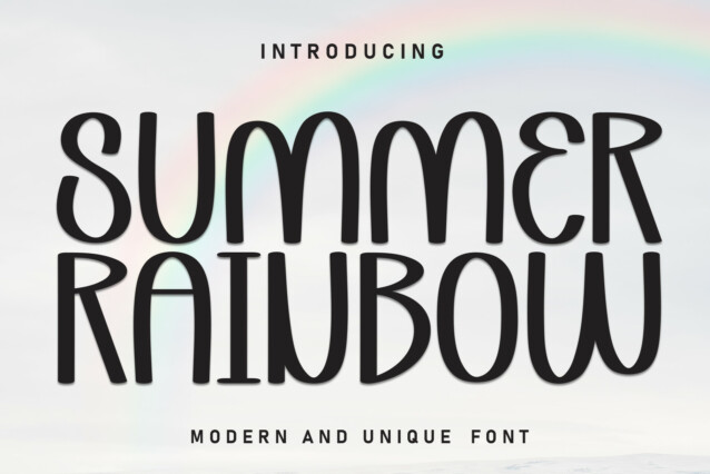 Summer Rainbow Display Font - Download Free Font