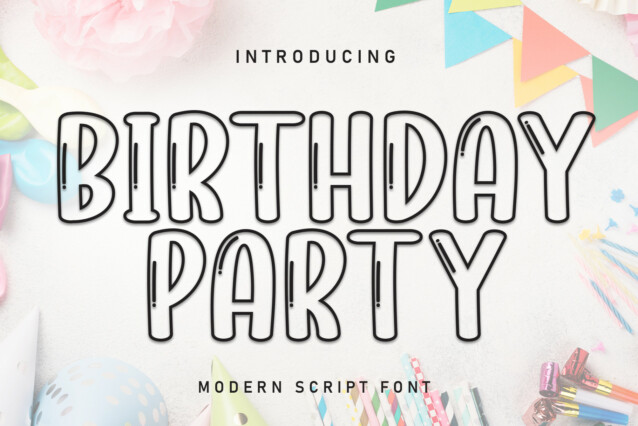 Birthday Party Display Font - Download Free Font