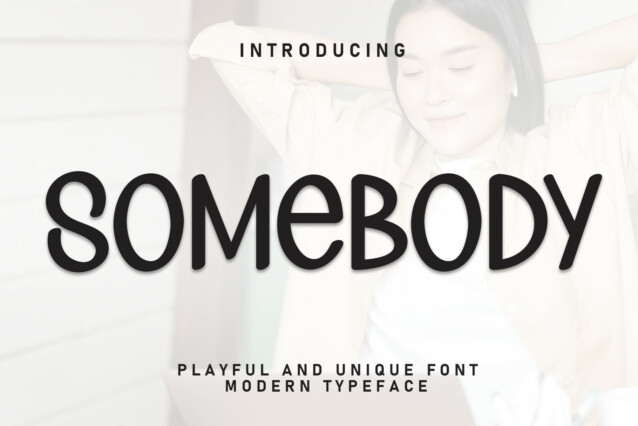 Somebody Display Font - Befonts