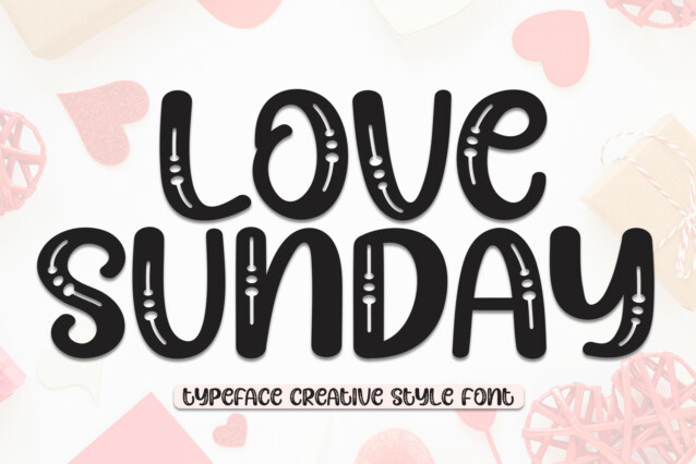Love Sunday Display Font - Befonts