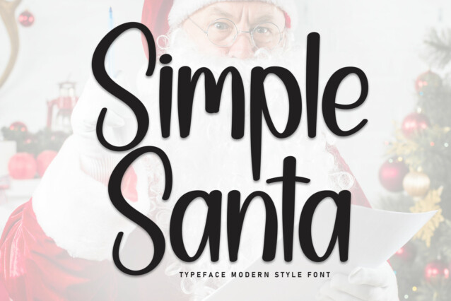 Simple Santa Display Font - Befonts