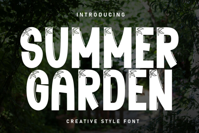 Summer Garden Display Font - Download Free Font