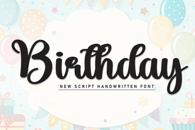 Birthday Script Font - Download Free Font