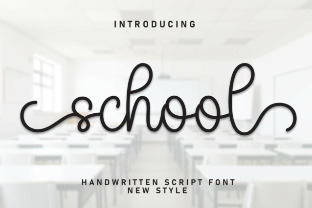 School Script Font - Download Free Font